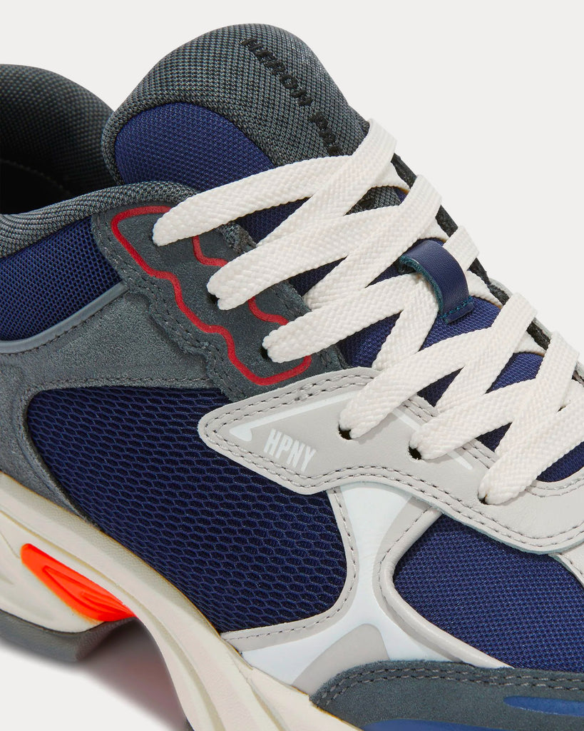 Heron Preston Block Stepper Suede Navy Blue / Light Grey Low Top ...