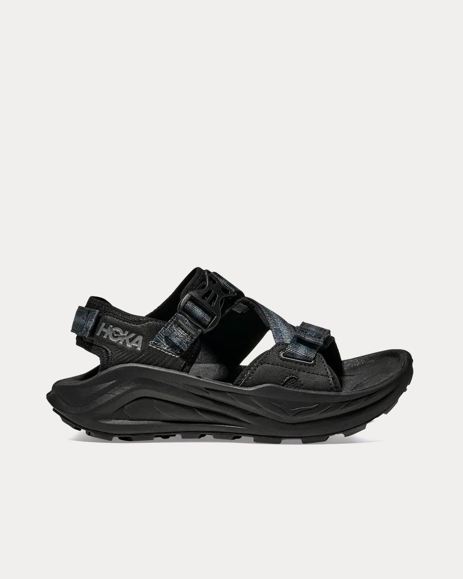 HOKA Men's Infini Hike TC Black / Black Sandals