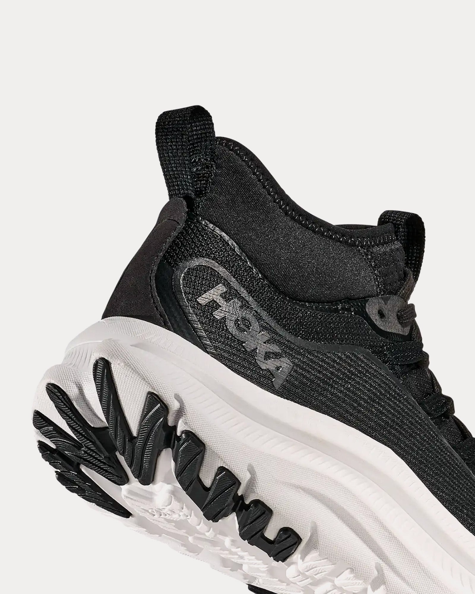 HOKA Women's Kawana Mid Black / White Running Shoes