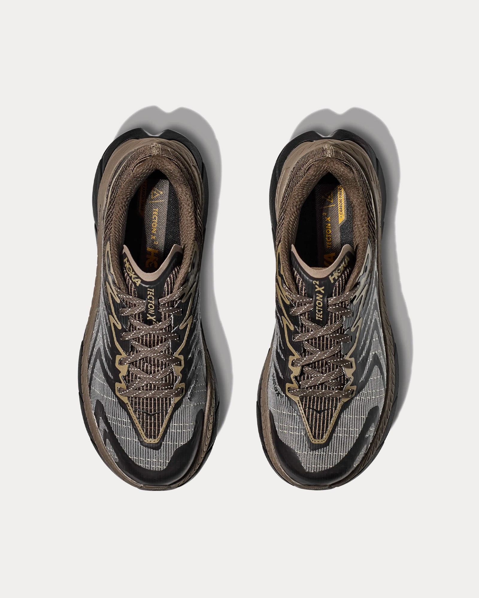 HOKA Unisex Stealth/Tech Tecton X 2 Deep Umber / Black Running Shoes