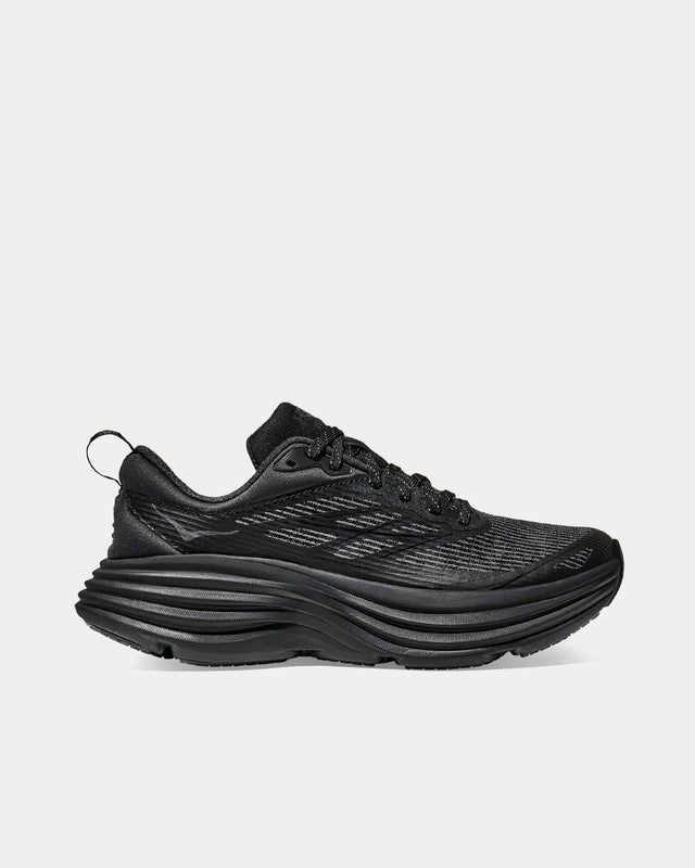 HOKA Unisex Stealth/Tech Bondi 8 Caged Silver / Black Running Shoes