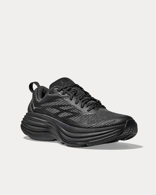 HOKA Unisex Stealth/Tech Bondi 8 Caged Silver / Black Running Shoes