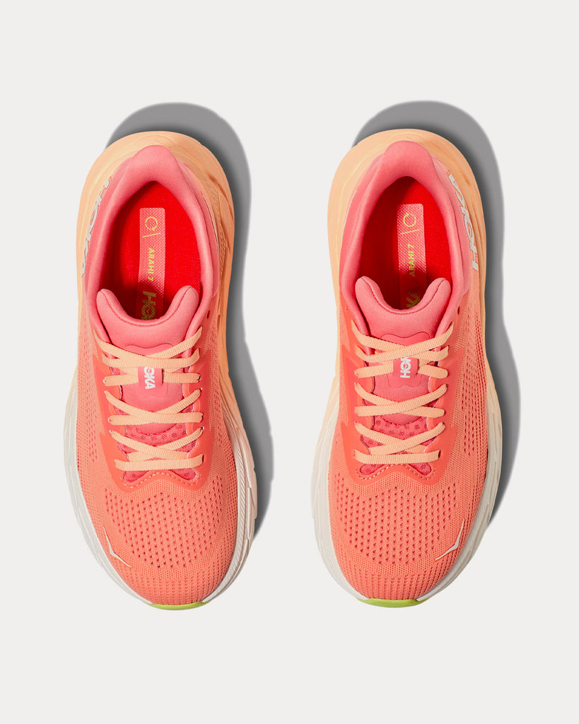 Hoka Arahi 7 Papaya / Coral Running Shoes - Sneak in Peace