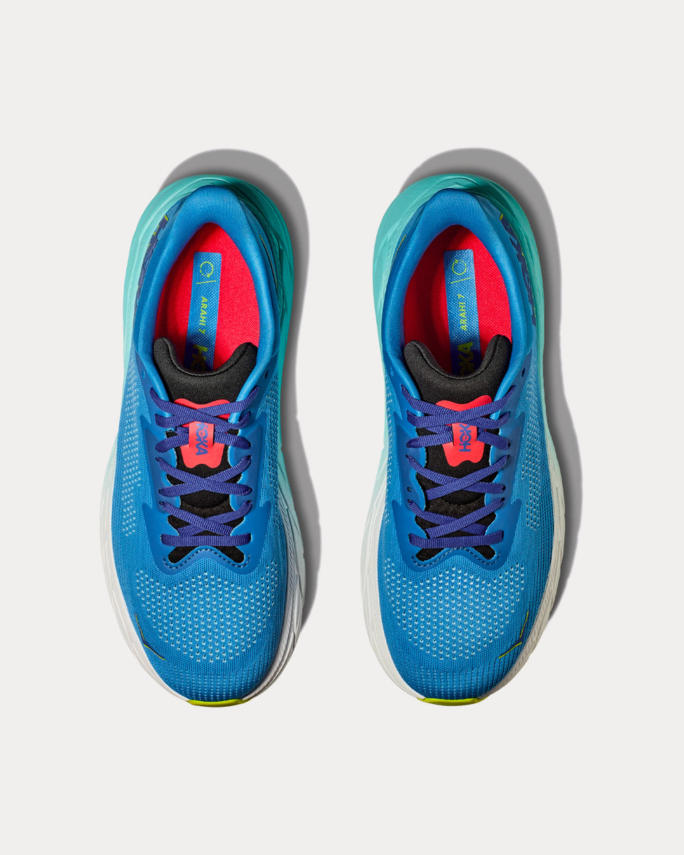 Hoka Arahi 7 Virtual Blue / Cerise Running Shoes - Sneak in Peace