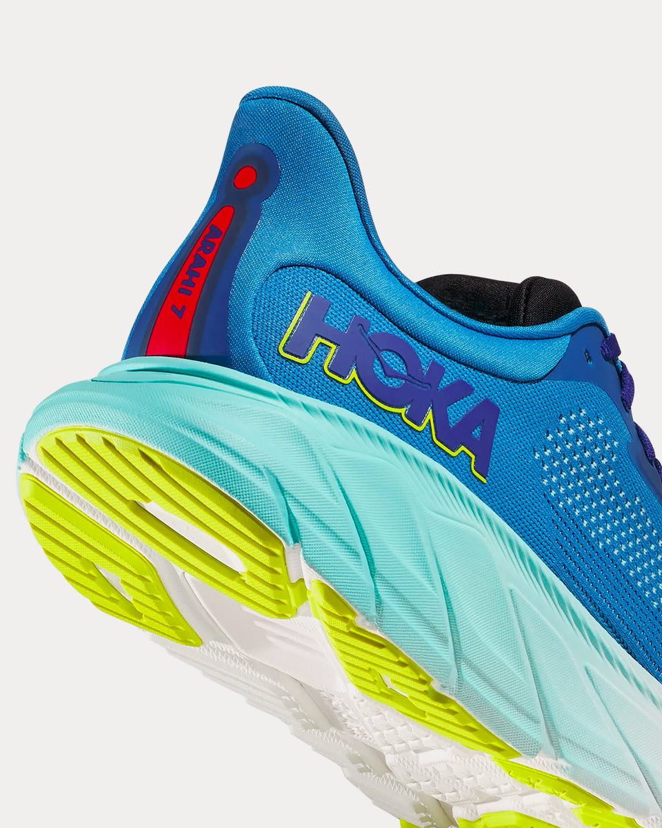 Hoka Arahi 7 Virtual Blue / Cerise Running Shoes - Sneak in Peace