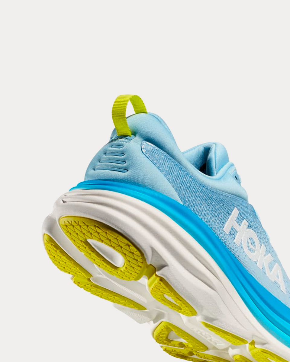 Hoka Bondi 8 Airy Blue / Diva Blue Running Shoes - Sneak in Peace