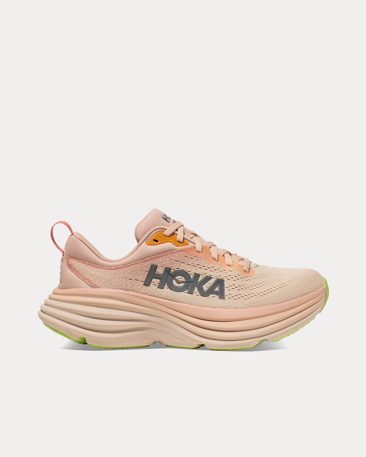 Hoka Bondi 8 Cream / Vanilla Running Shoes - Sneak in Peace