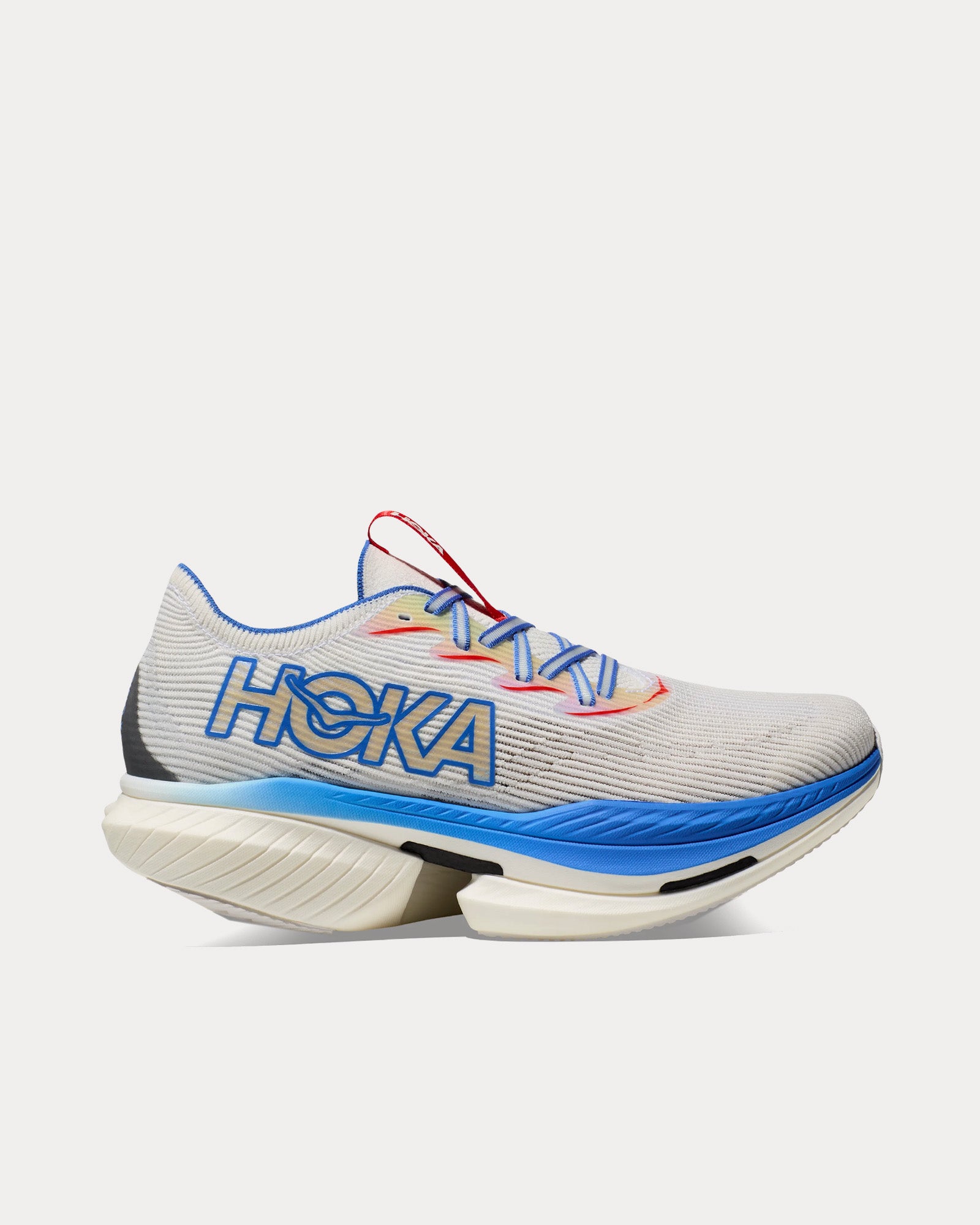 Hoka Cielo X1 White / Virtual Blue Running Shoes - Sneak in Peace
