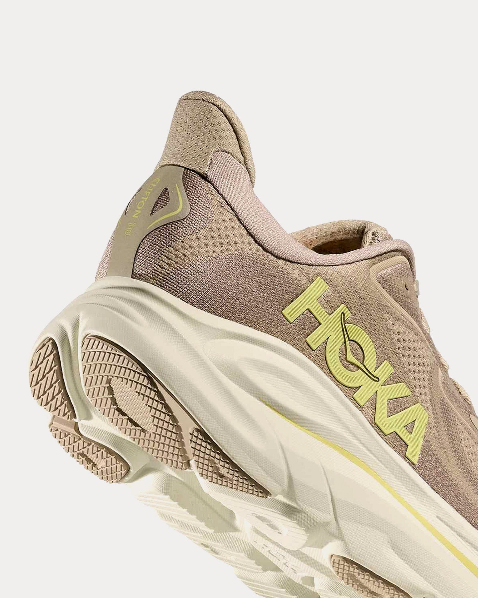 HOKA Men's Clifton 10 Raw Linen / Stone Running Shoes