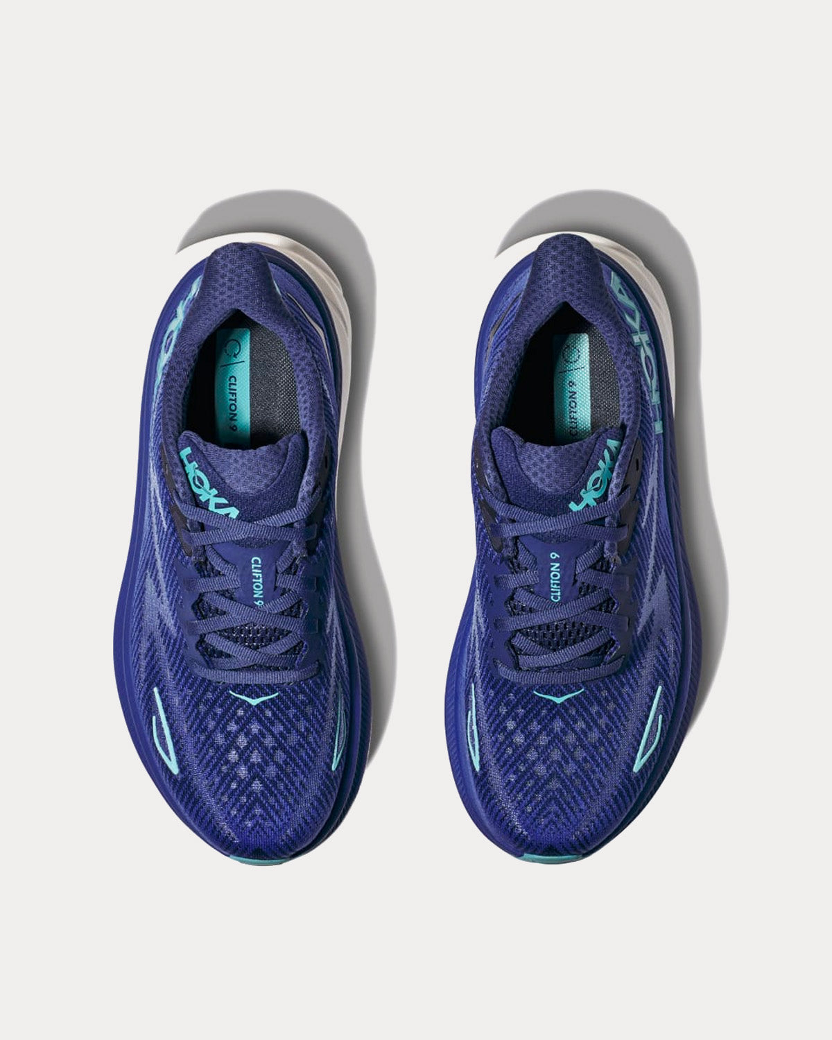Hoka Clifton 9 Bellwether Blue / Evening Sky Running Shoes - Sneak in Peace
