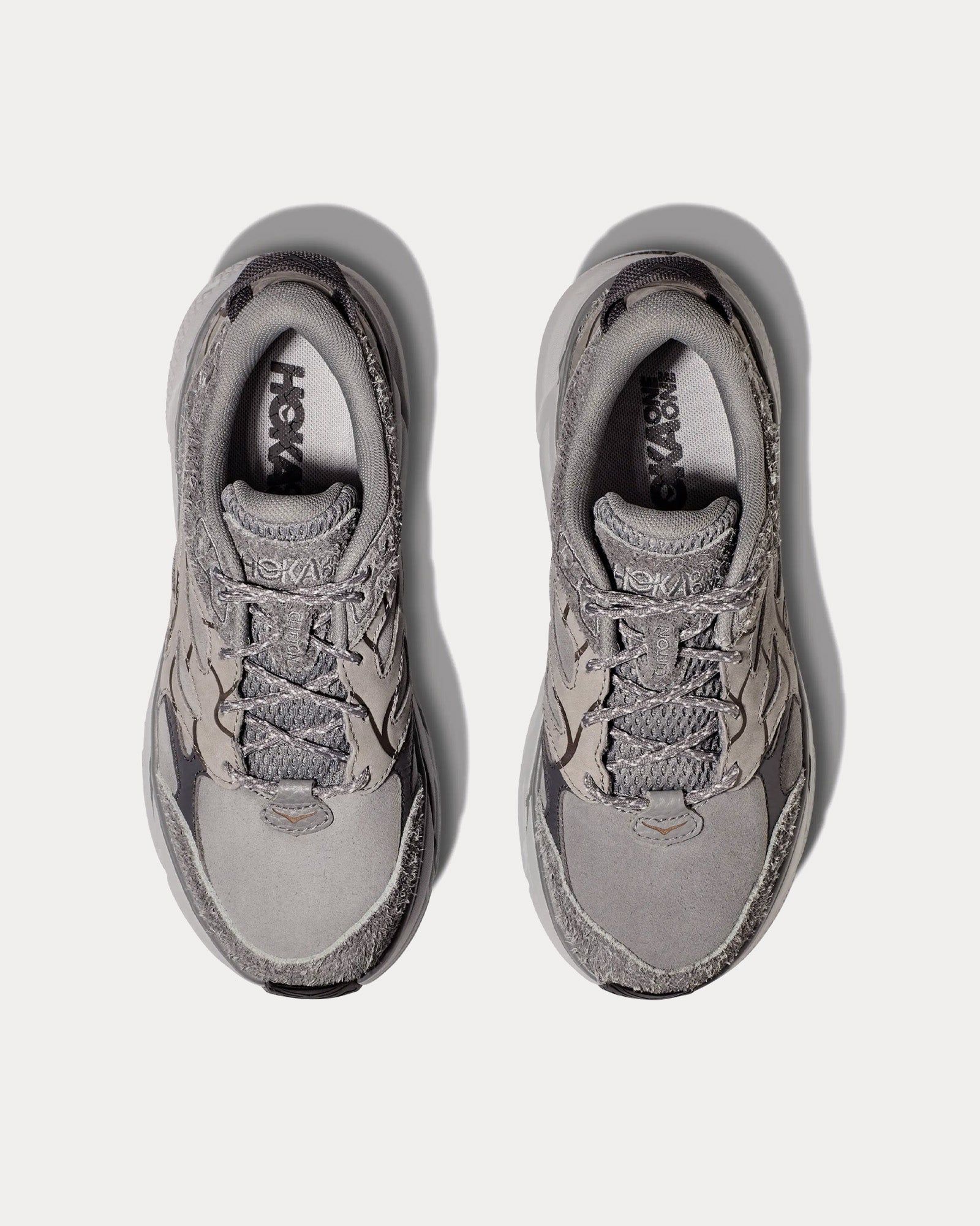 Hoka Unisex Elite Terrain System Clifton L Suede Galactic Grey ...