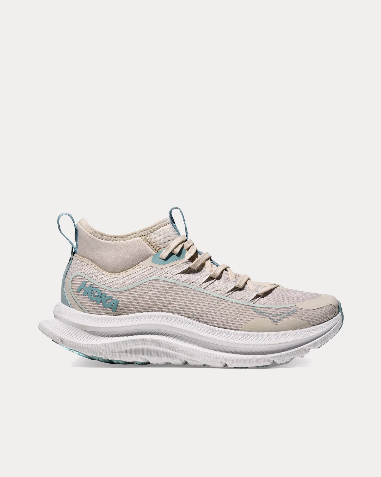 HOKA Women's Kawana Mid Stucco / White Running Shoes