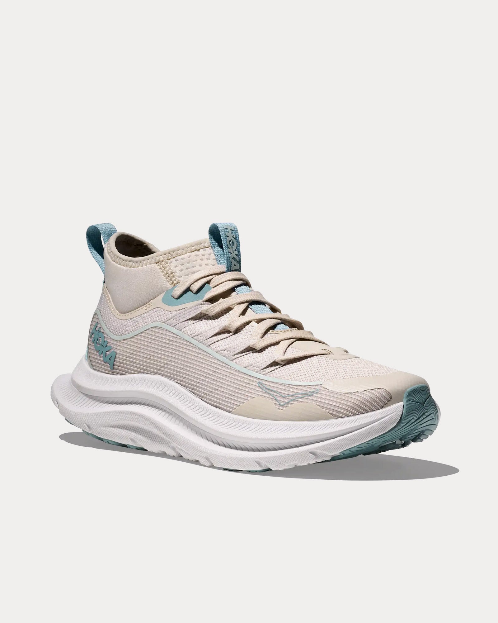 HOKA Women's Kawana Mid Stucco / White Running Shoes