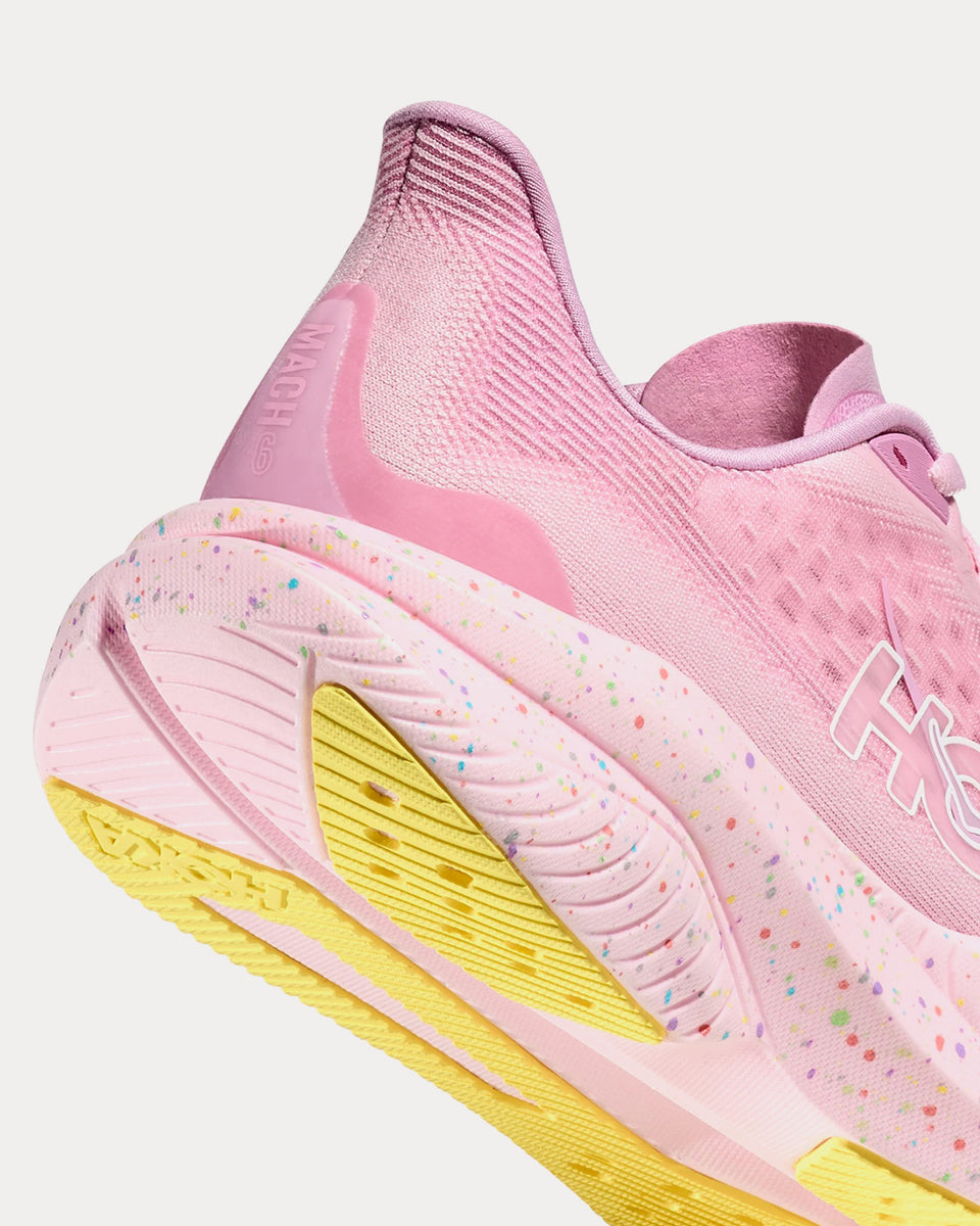 Hoka Mach 6 Pink Twilight / Lemonade Running Shoes - Sneak in Peace
