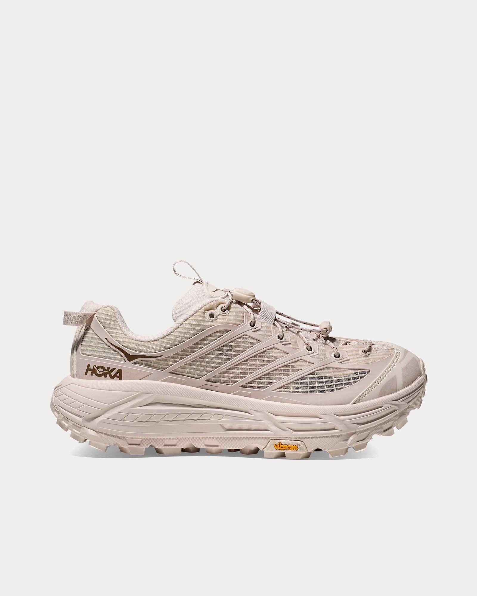 HOKA Unisex Mafate Three2 Rose Cream / Stucco Running Shoes