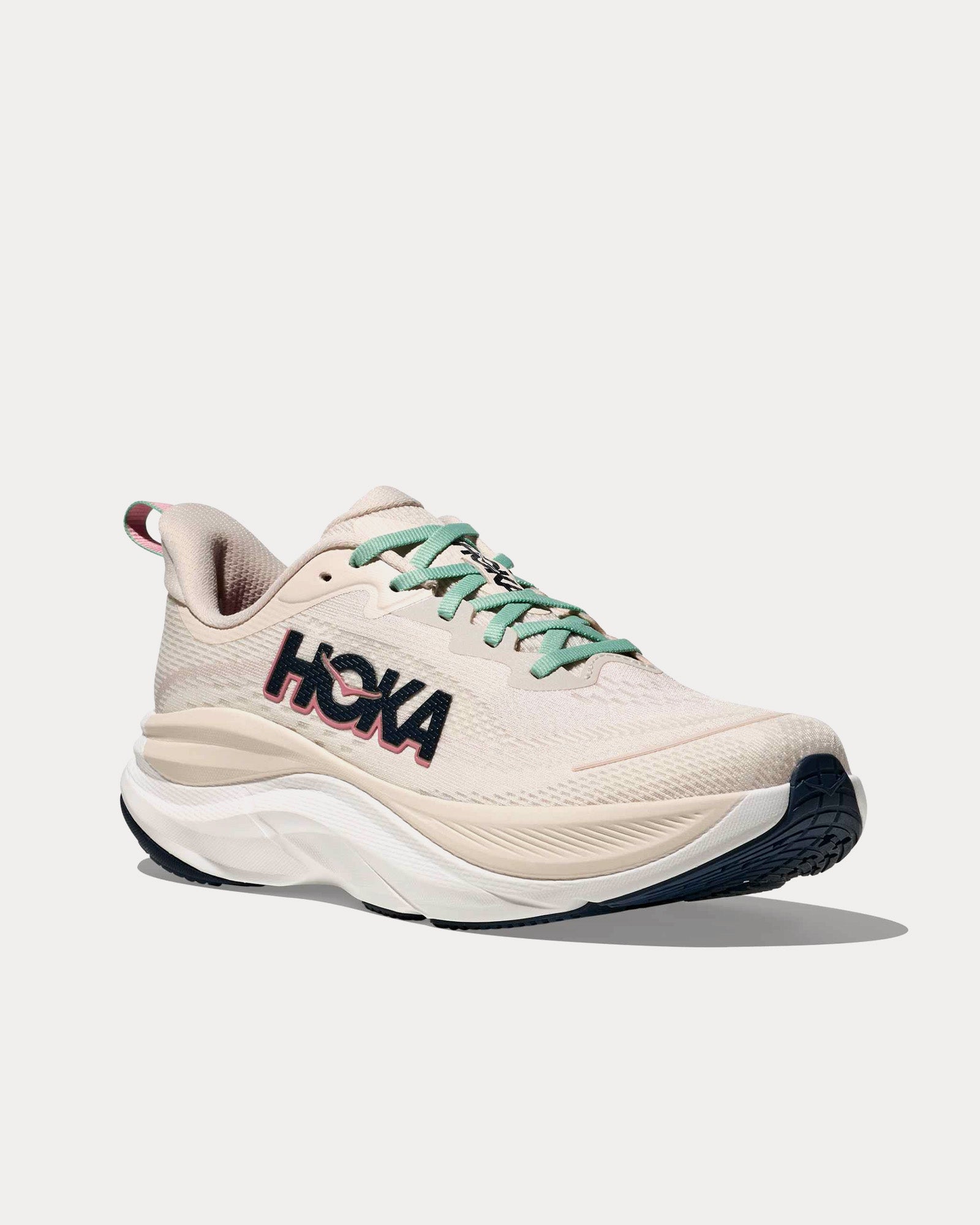 HOKA Women's Skyflow Rose Cream / Alabaster Running Shoes