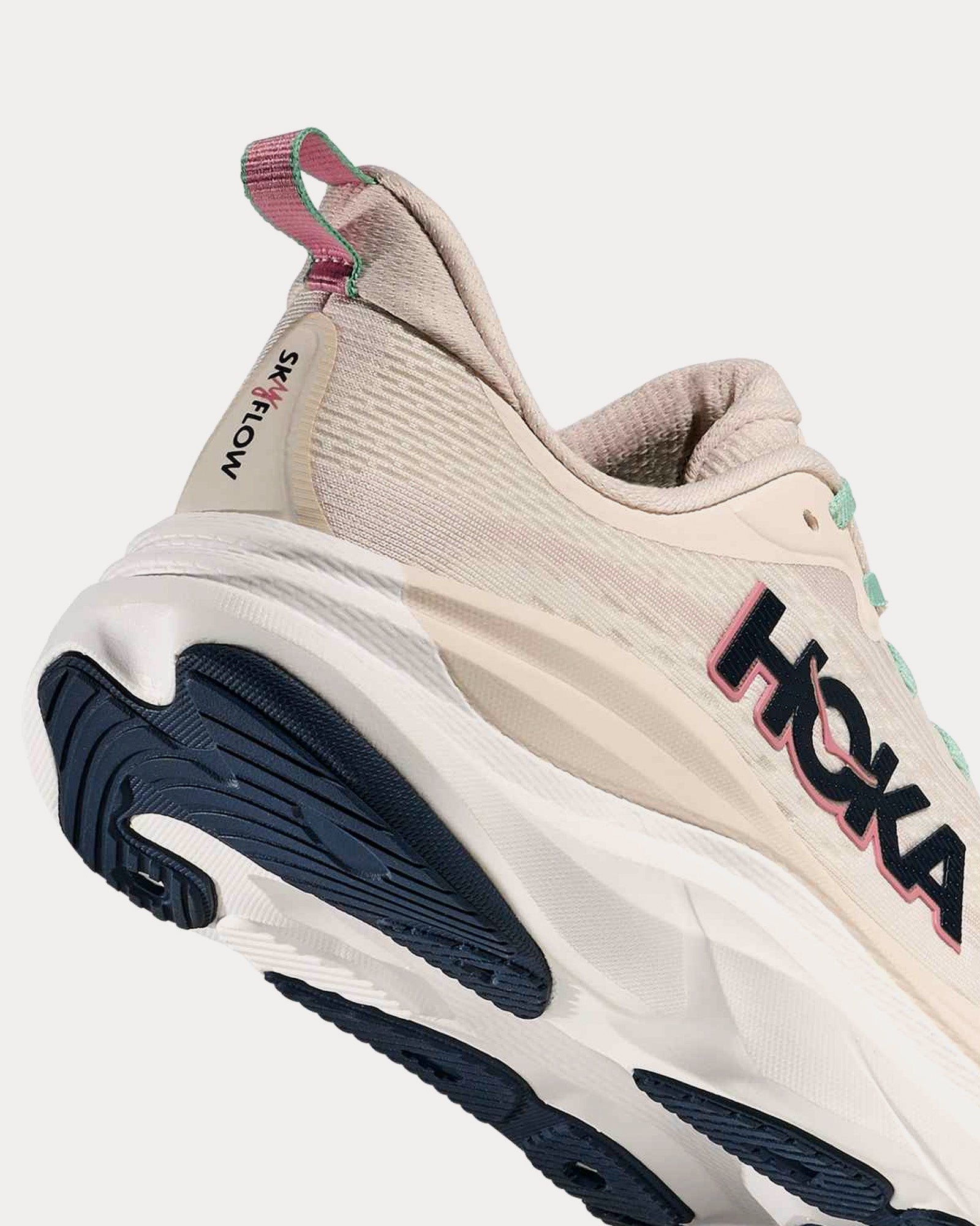 HOKA Women's Skyflow Rose Cream / Alabaster Running Shoes