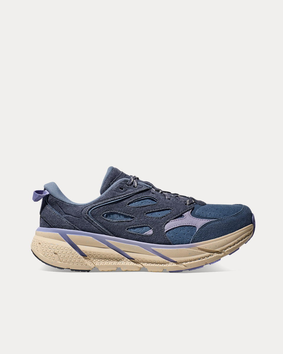 Hoka x Free People Clifton L Suede FP Movement Ocean Running Shoes ...