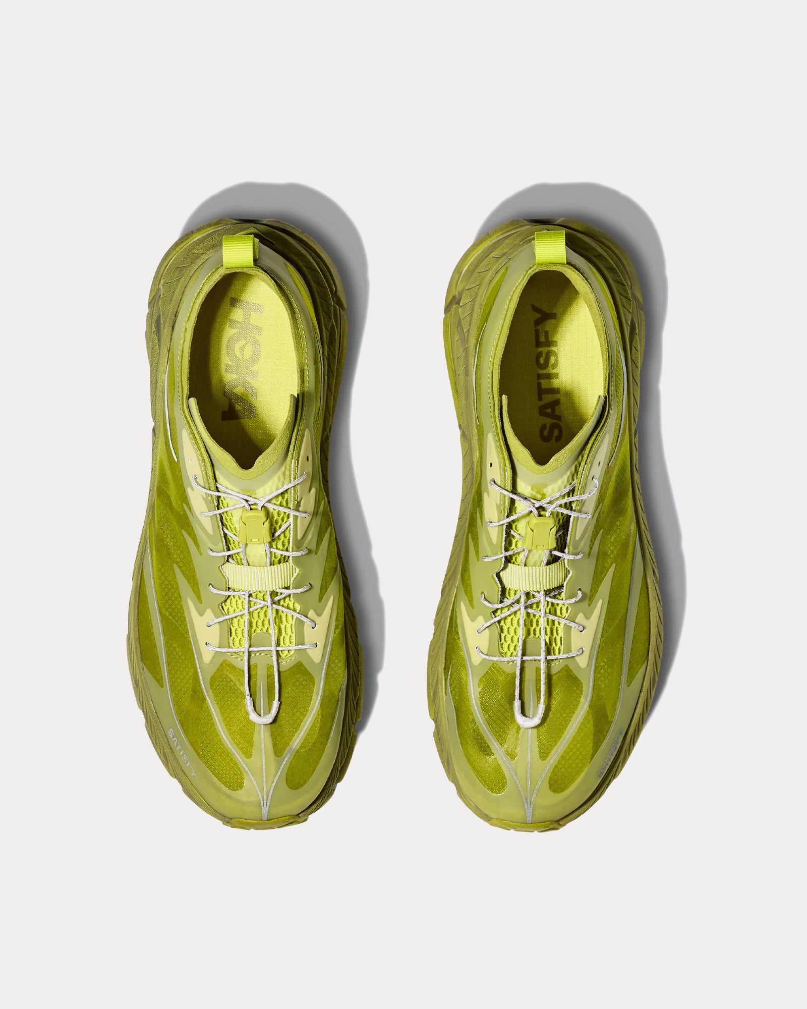 Hoka x Satisfy Mafate Speed 4 Lite STSFY Sulfur Running Shoes - Sneak ...