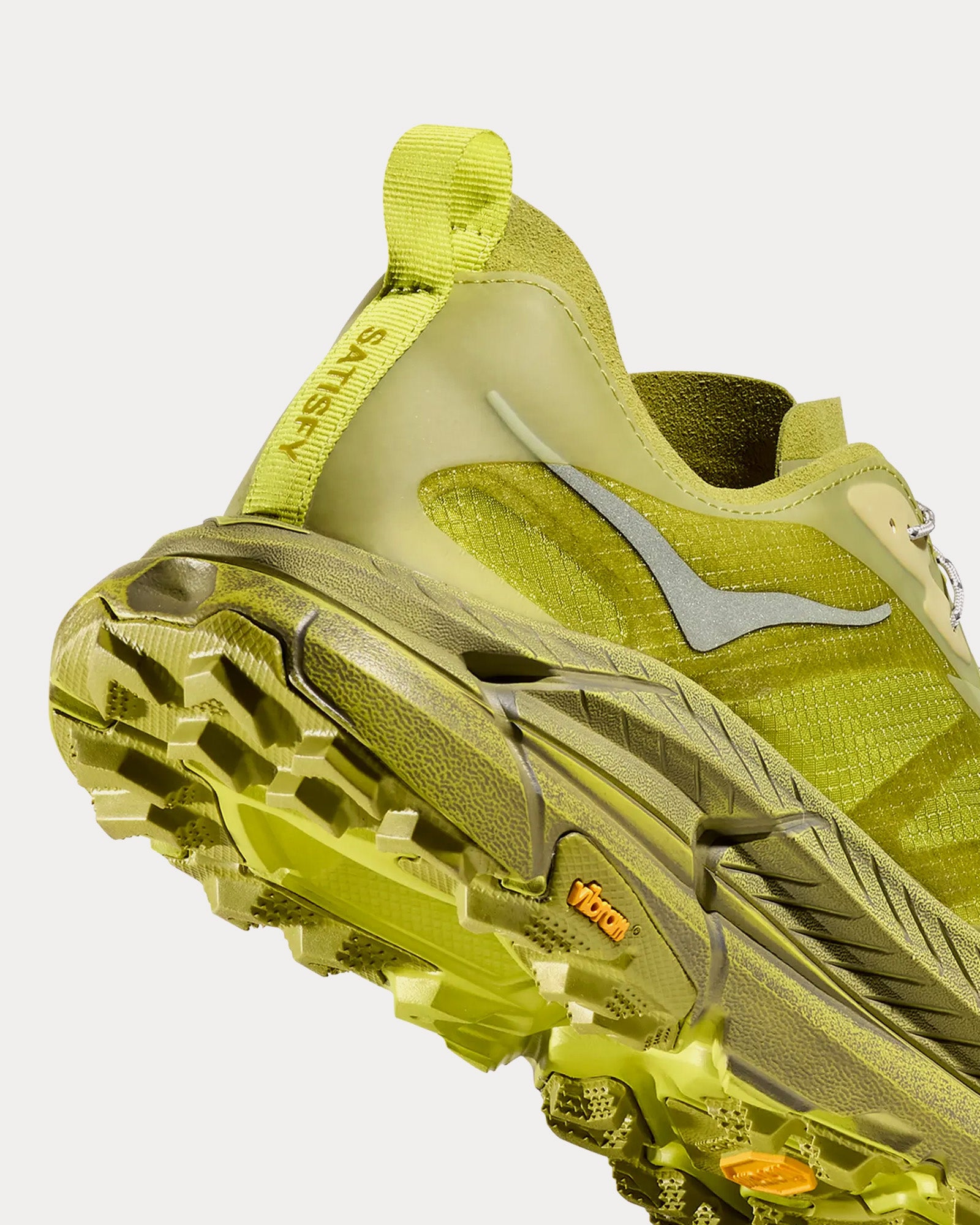 Hoka x Satisfy Unisex Mafate Speed 4 Lite STSFY Sulfur Running Shoes