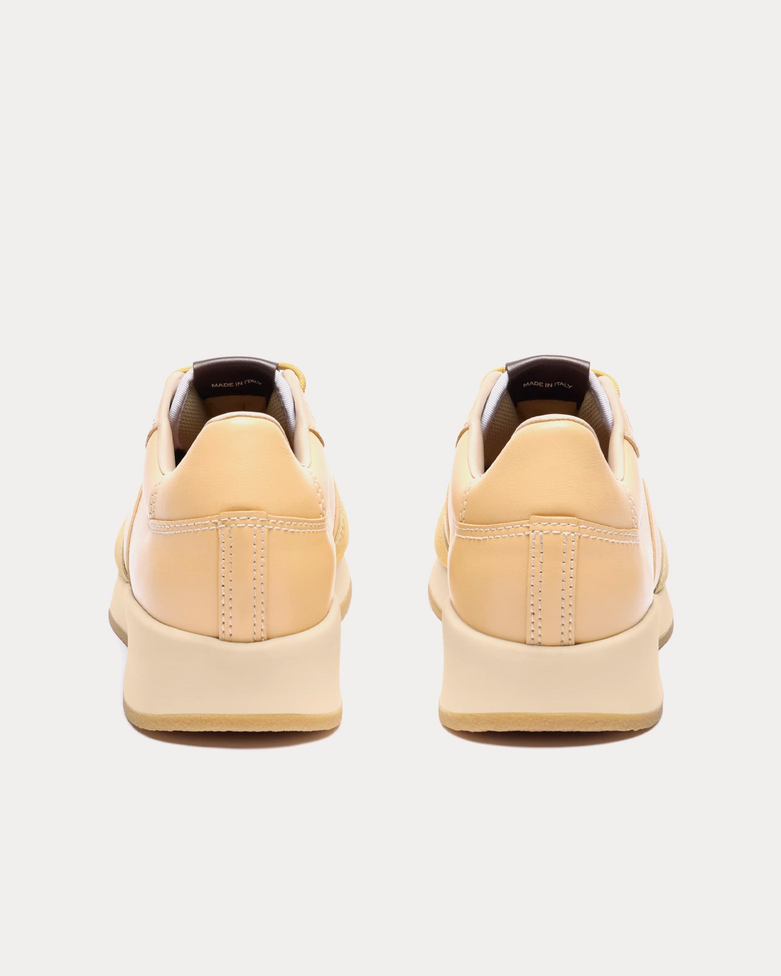 Jacquemus Women's Les Sculptures 'La Daddy' Pale Yellow Low Top Sneakers