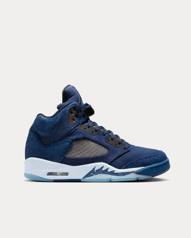 Jordan Men's Air Jordan 5 Navy High Top Sneakers & Trainers