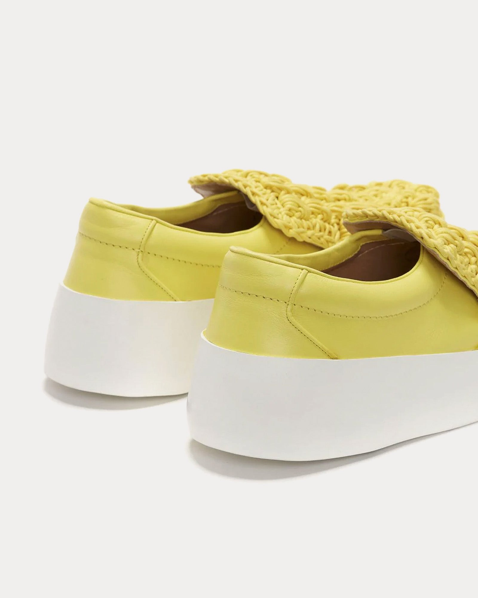 JW Anderson Women's Popcorn Yellow Slip On Sneakers & Trainers