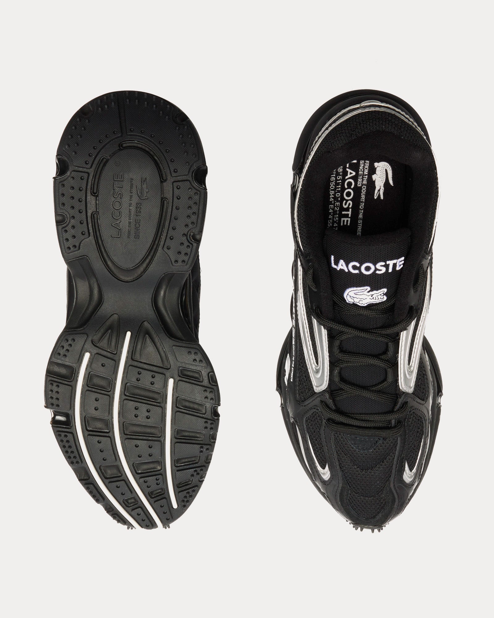 Lacoste Men's L003 2K24 Black Low Top Sneakers