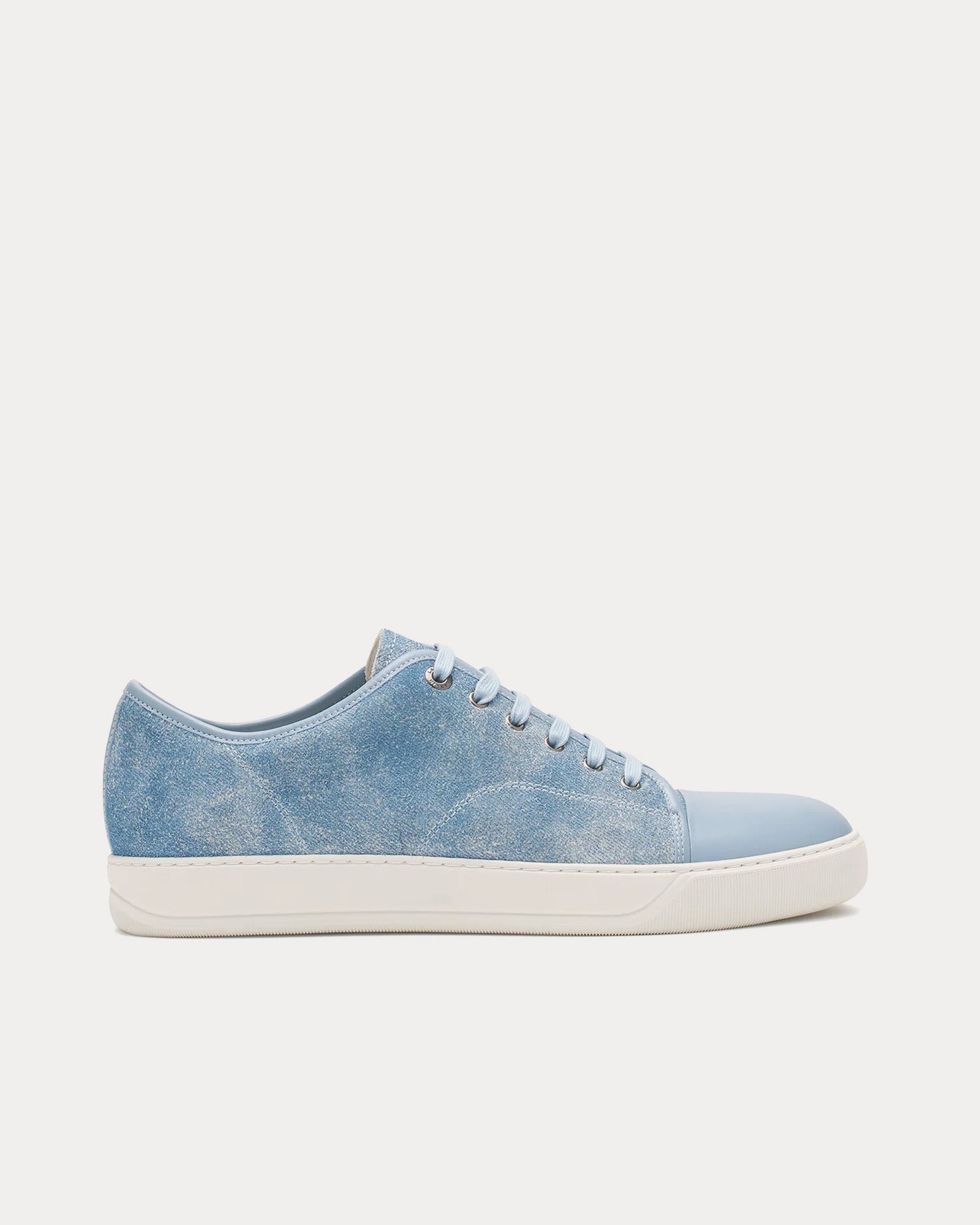 Buy Lanvin Men's DBB1 Faded Denim Blue Low Top Sneakers & Trainers