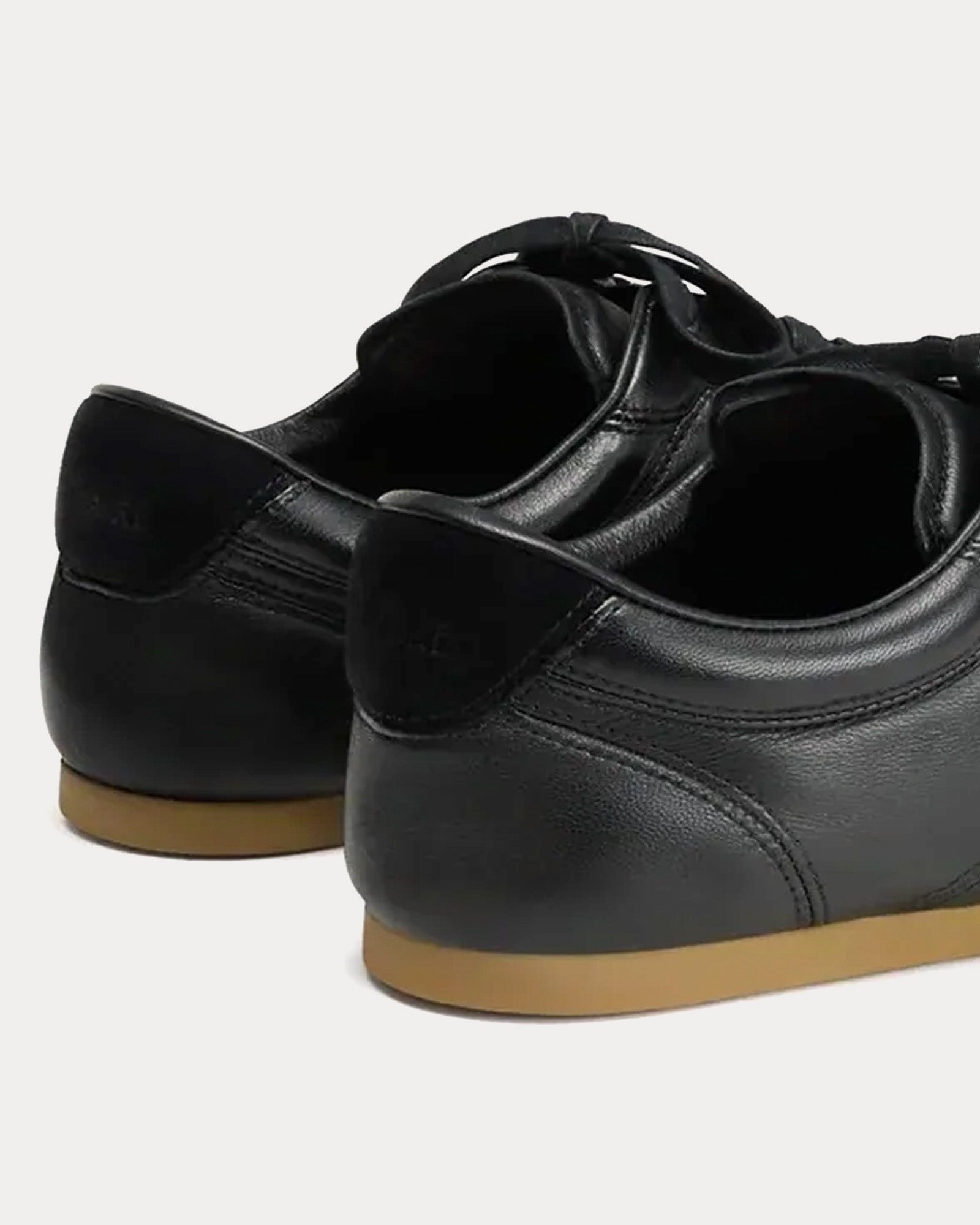 Lemaire Men's Soft Runner Shiny Nappa Lamb Black Low Top Sneakers ...