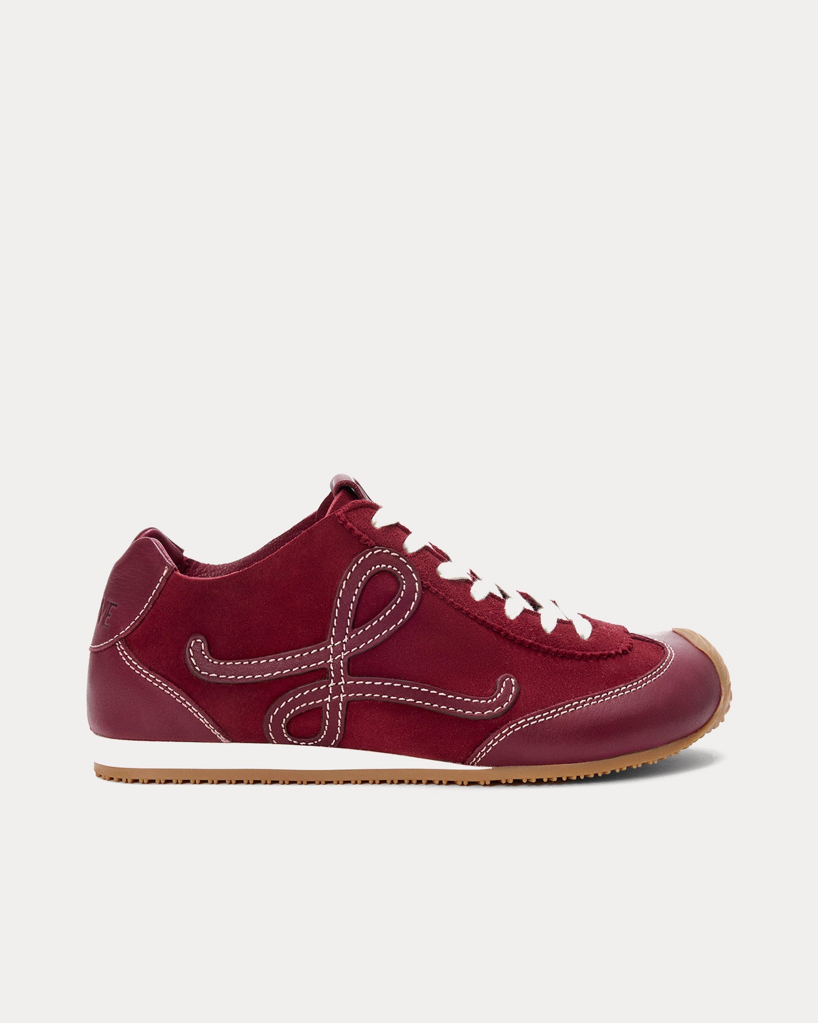 Loewe Women's Ballet Runner 2.0 Unlined Burgundy Low Top Sneakers ...