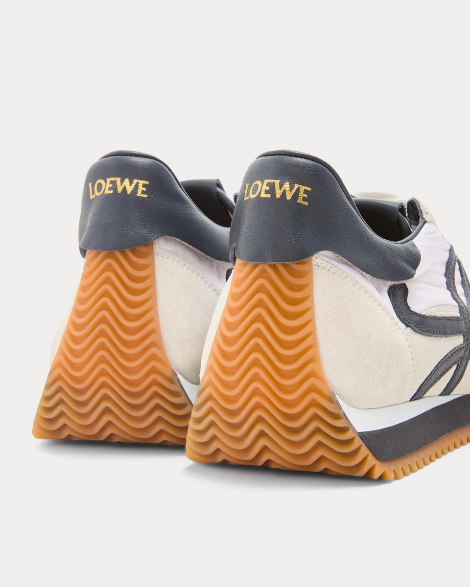 Loewe Flow Runner Nylon & Suede Blue Anthracite / White Low Top ...