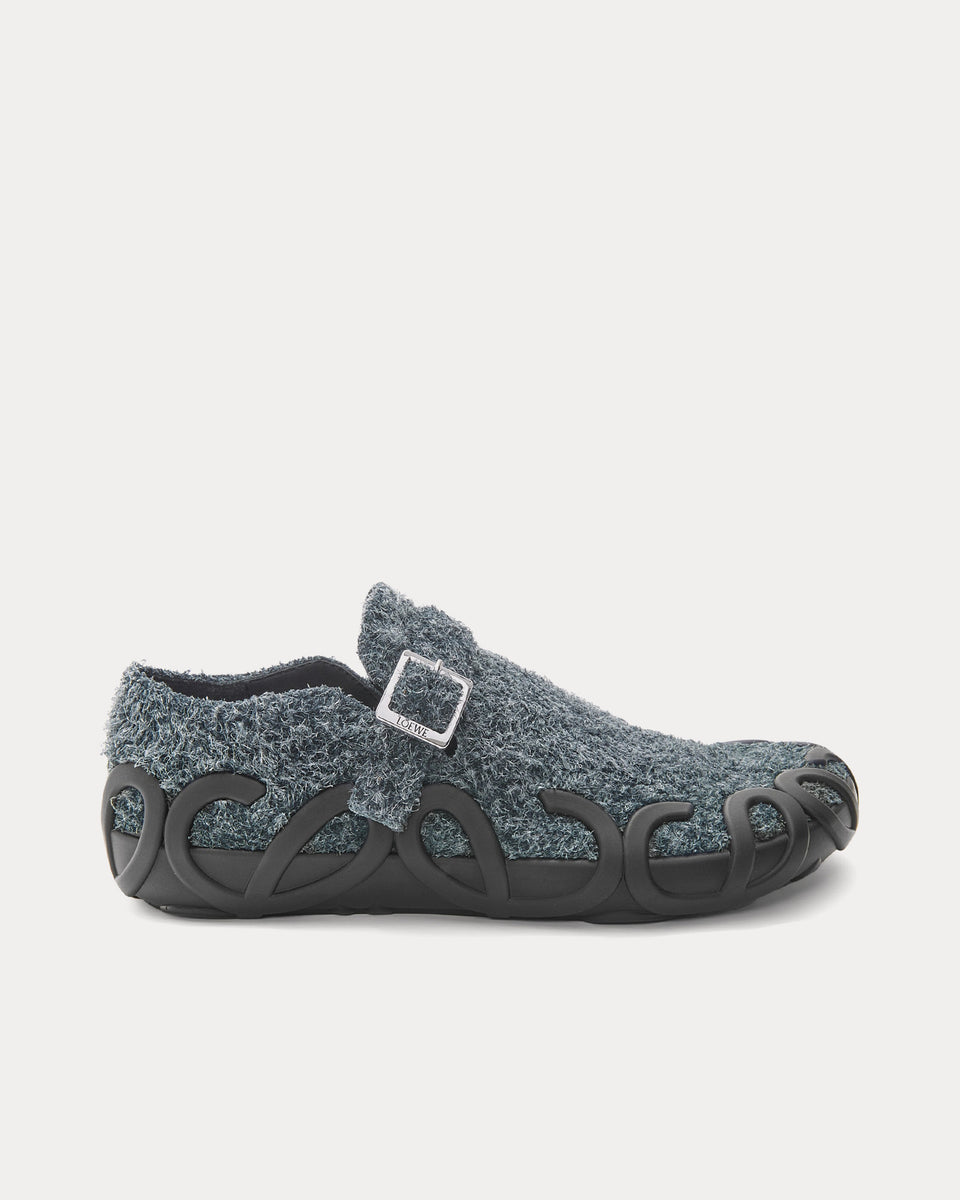 Loewe Rise Loafer Brushed Suede Charcoal Slip Ons - Sneak in Peace