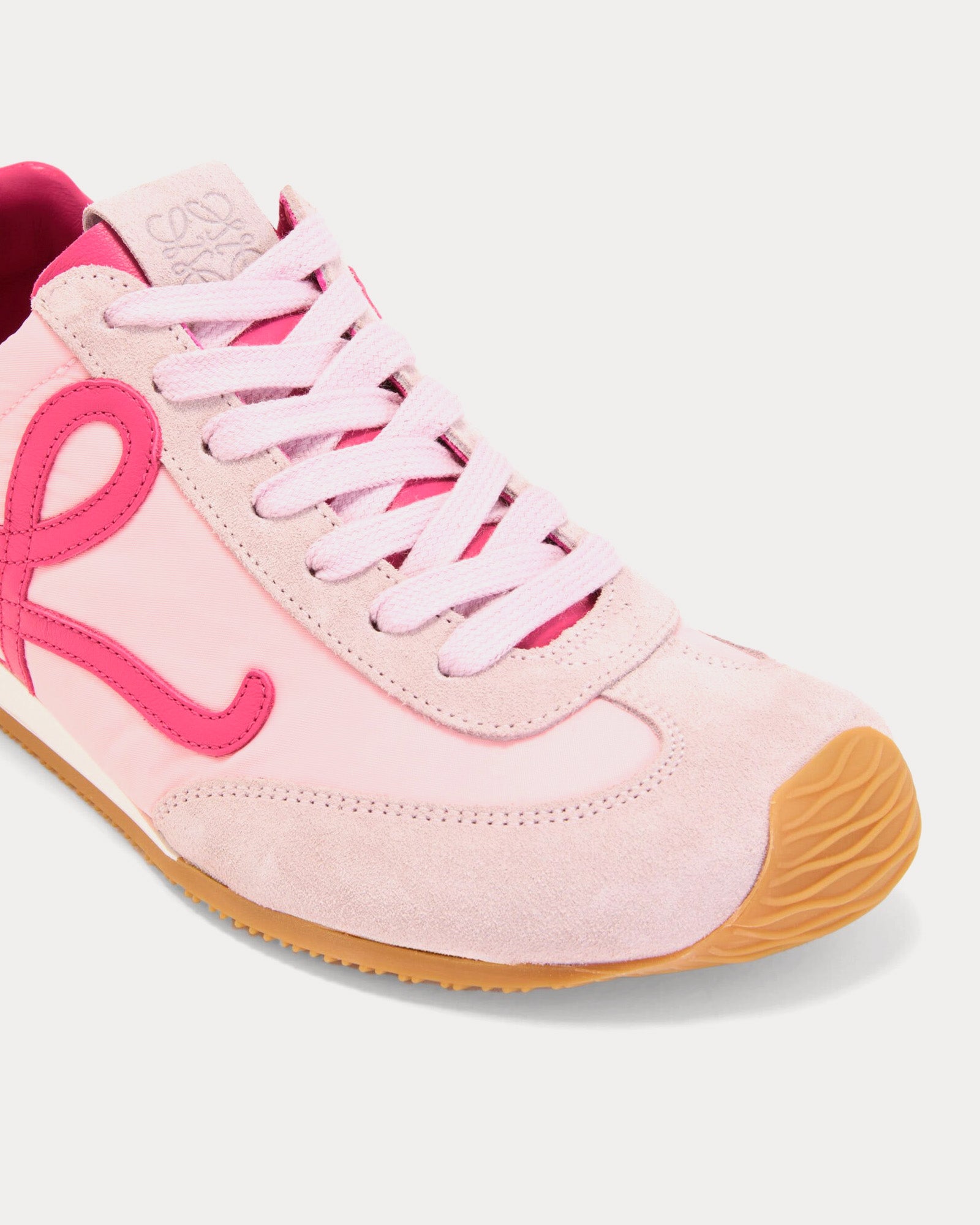 Loewe Women's Ballet Runner 2.0 Nylon & Calfskin Baby Pink / Fuxia ...