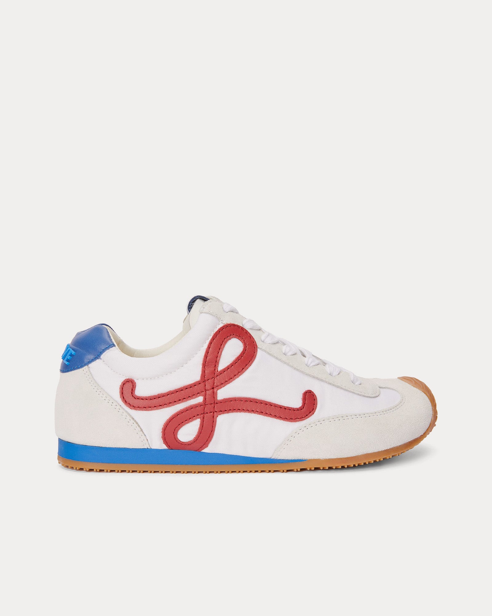 Loewe Ballet Runner 2.0 Nylon & Calfskin White / Red / Blue Low Top ...