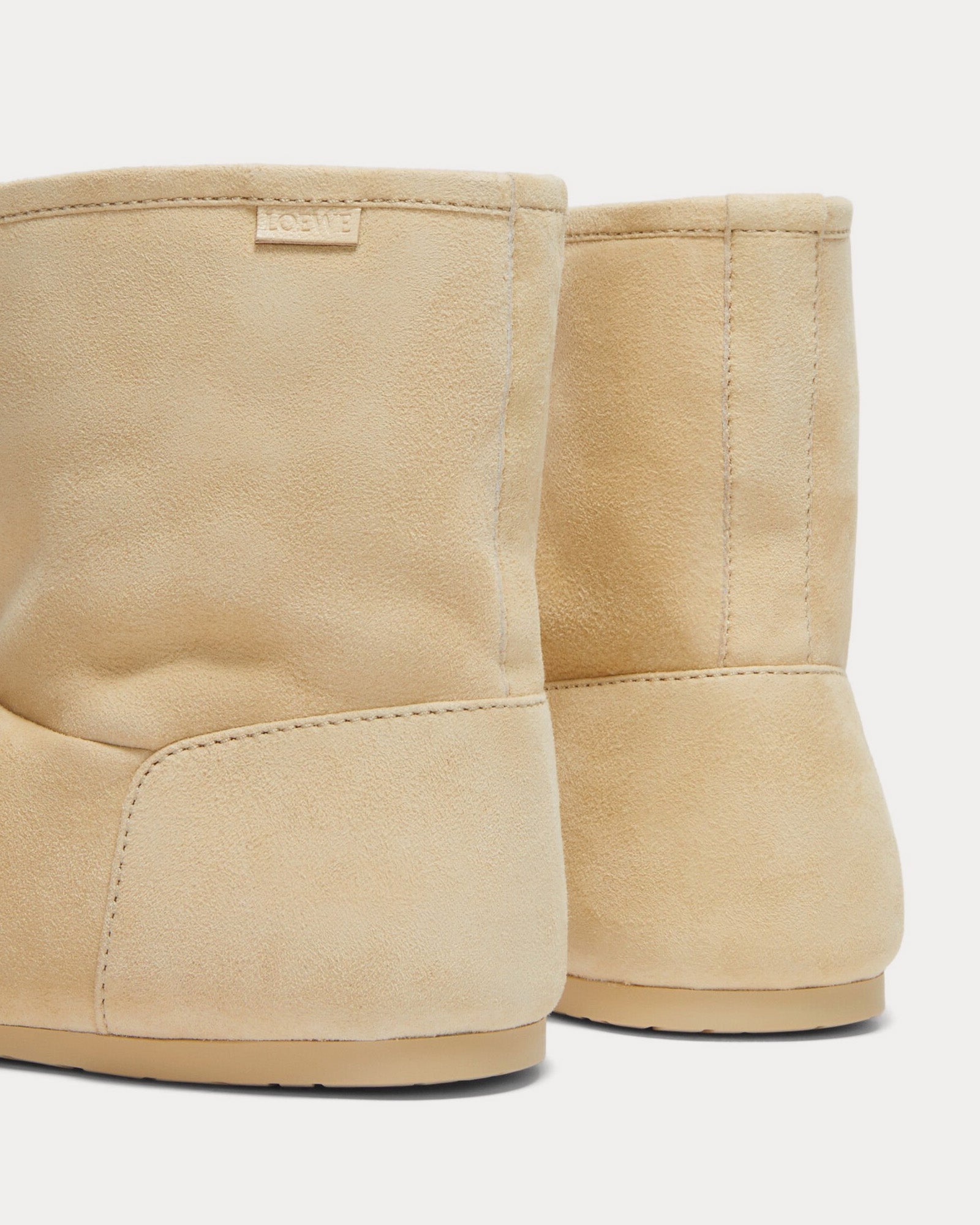 Loewe Men's Lago Suede & Shearling Medium Concealer Boots