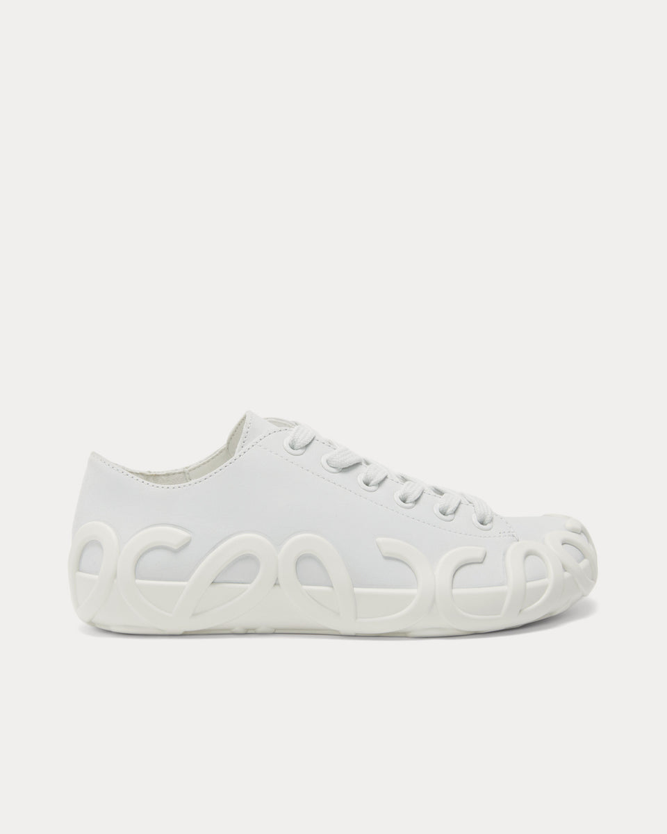 Loewe Rise Lace-Up Nubuck Almost Optic / Almost Optic Low Top Sneakers ...