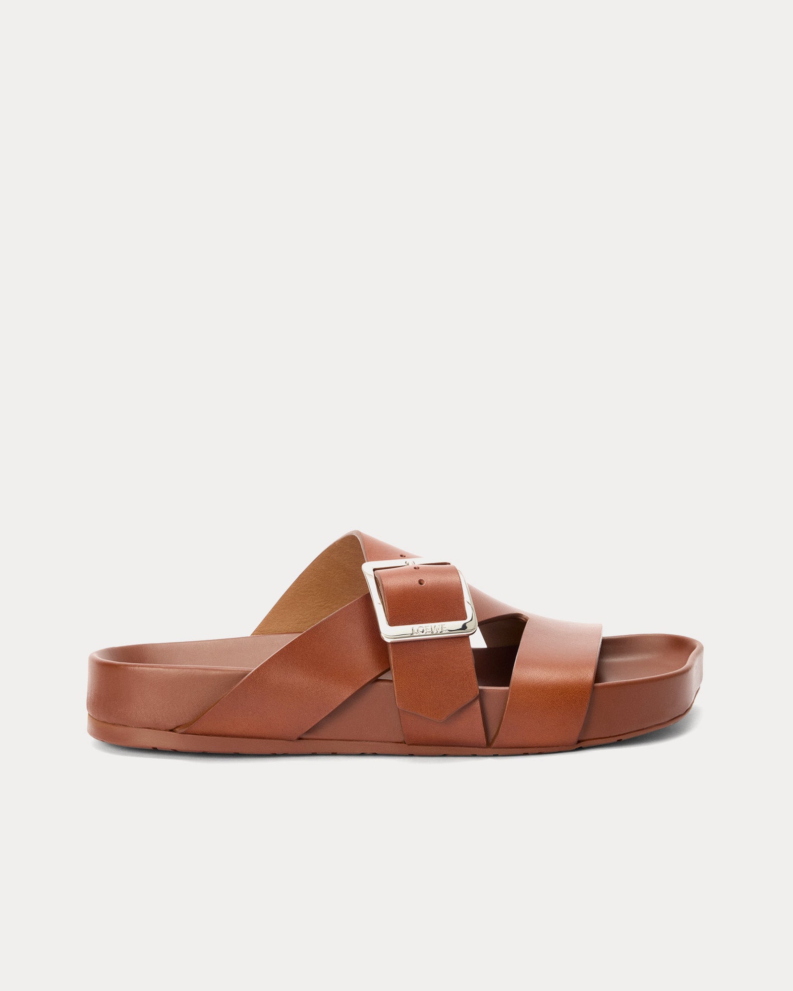 Loewe x Paula's Ibiza Men's Ease Buckle Vegetable-Tanned Calfskin Rust ...