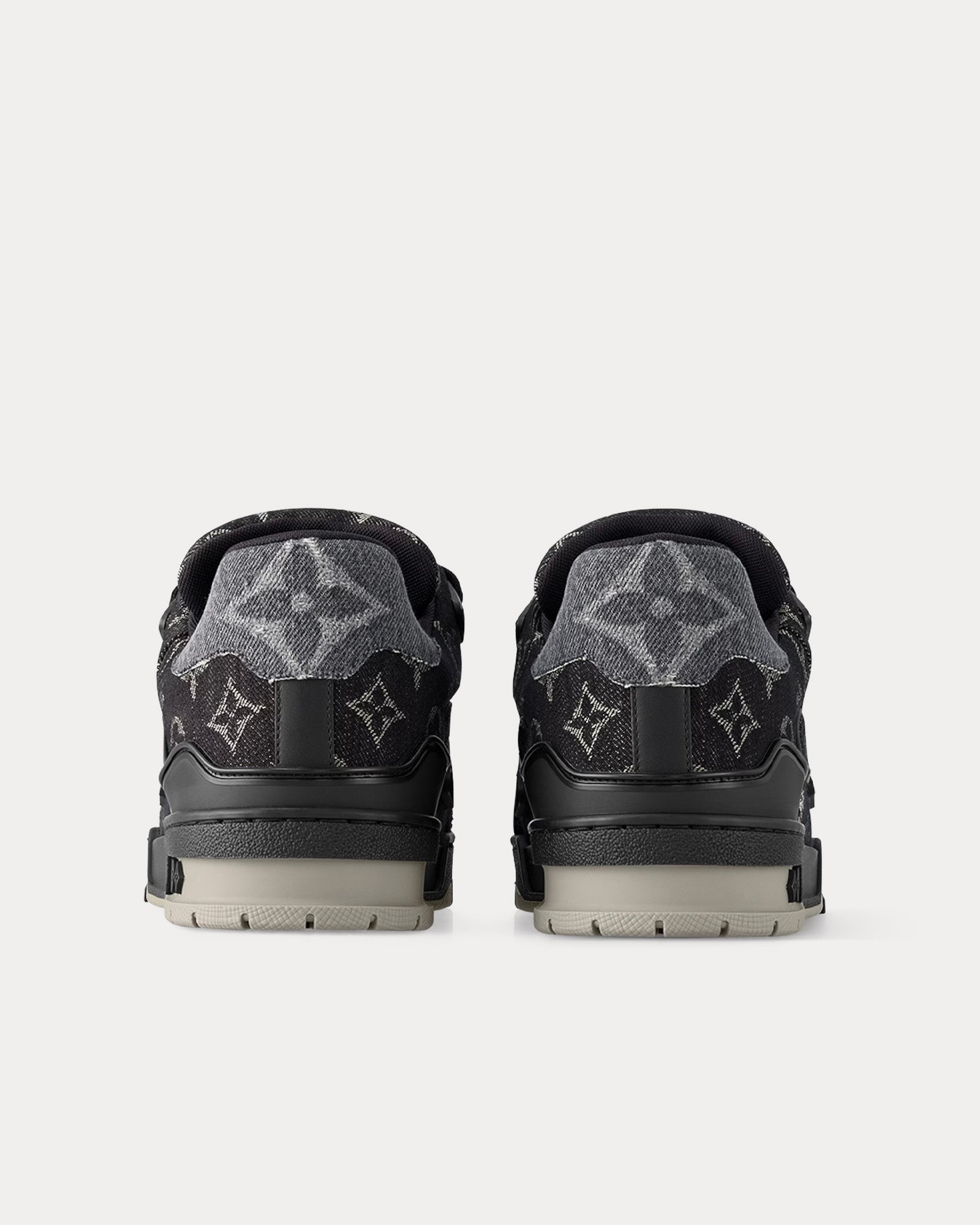Louis Vuitton Men's LV Trainer Monogram Denim Black Low Top Sneakers