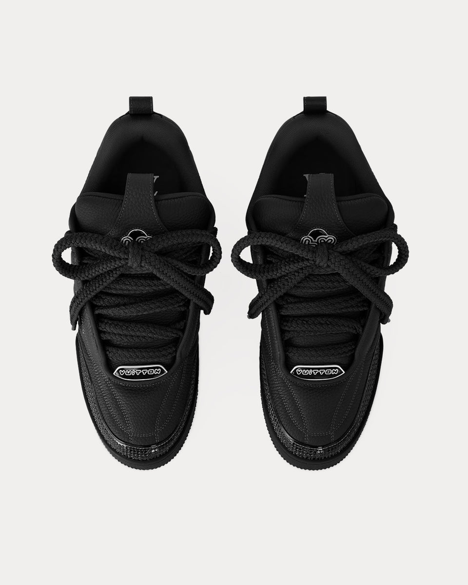 Louis Vuitton LV Skate Leather Black Low Top Sneakers - Sneak in Peace