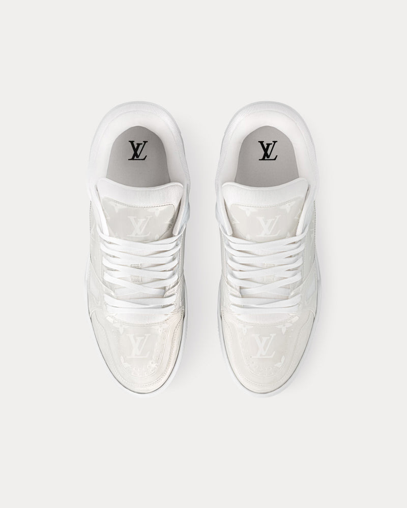 Louis Vuitton Men's LV Trainers Monogram-Printed Translucent PVC White ...