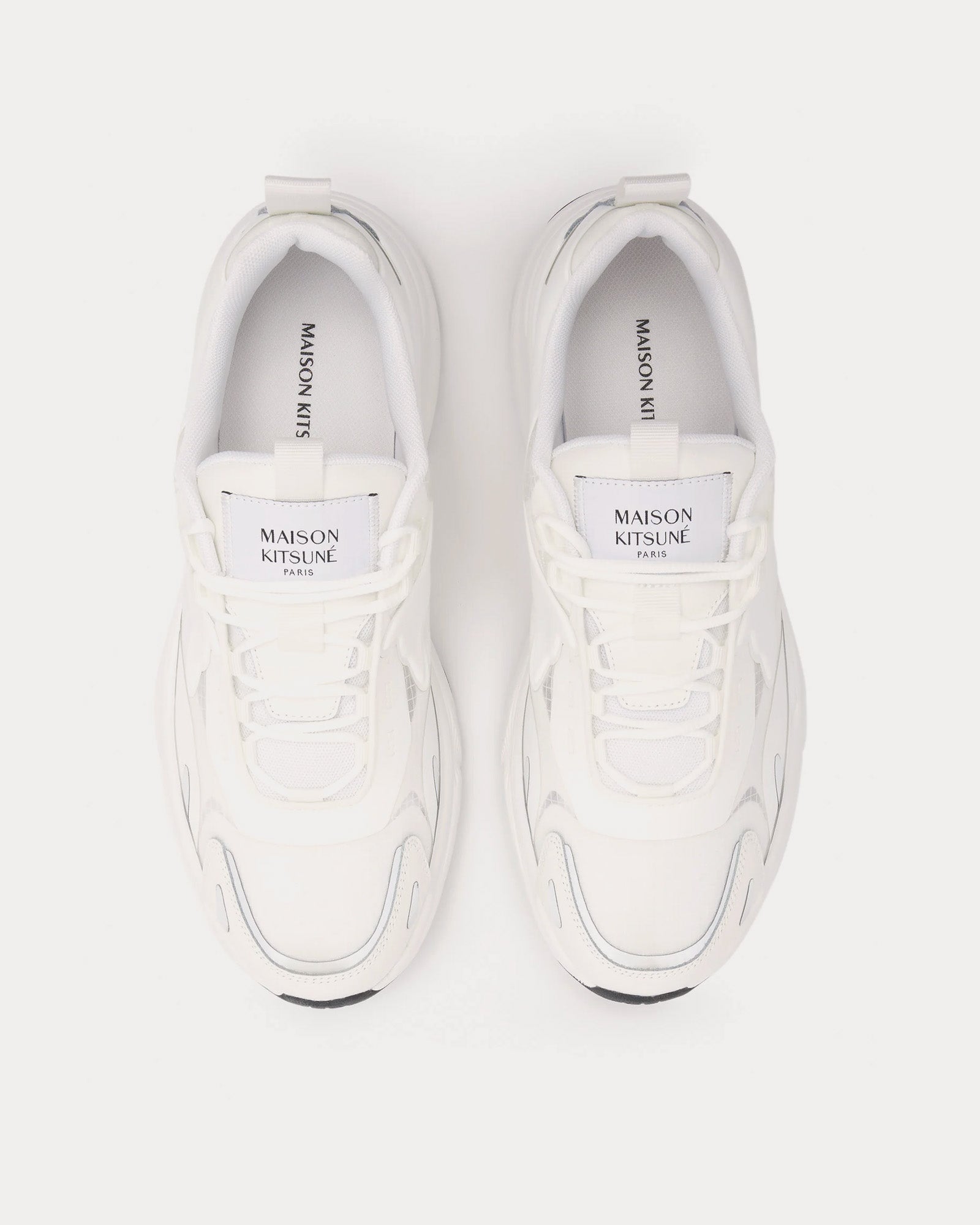 Maison Kitsuné Sora Runners White Low Top Sneakers - Sneak in Peace