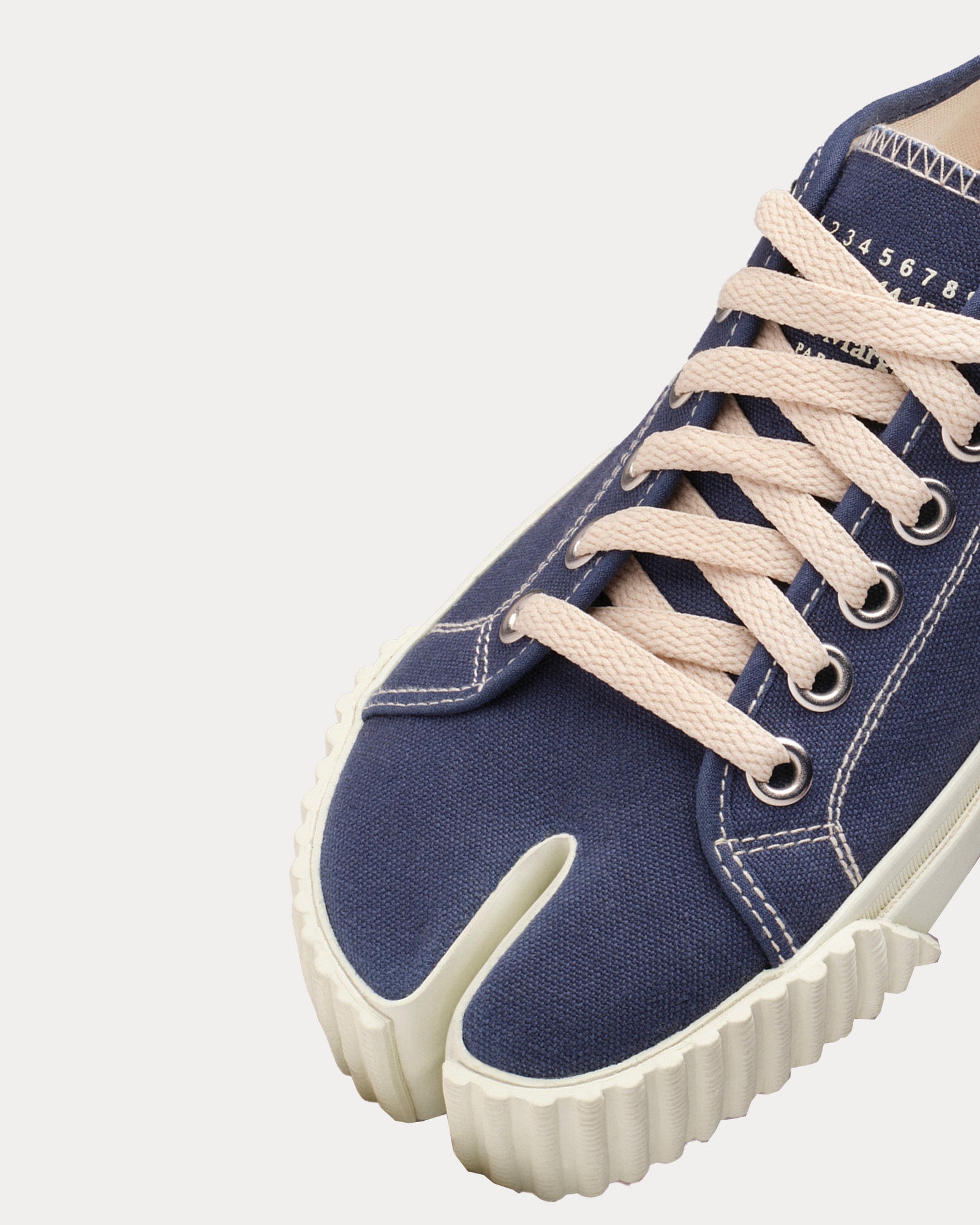 Maison Margiela Men's Tabi Canvas Pewter Low Top Sneakers & Trainers