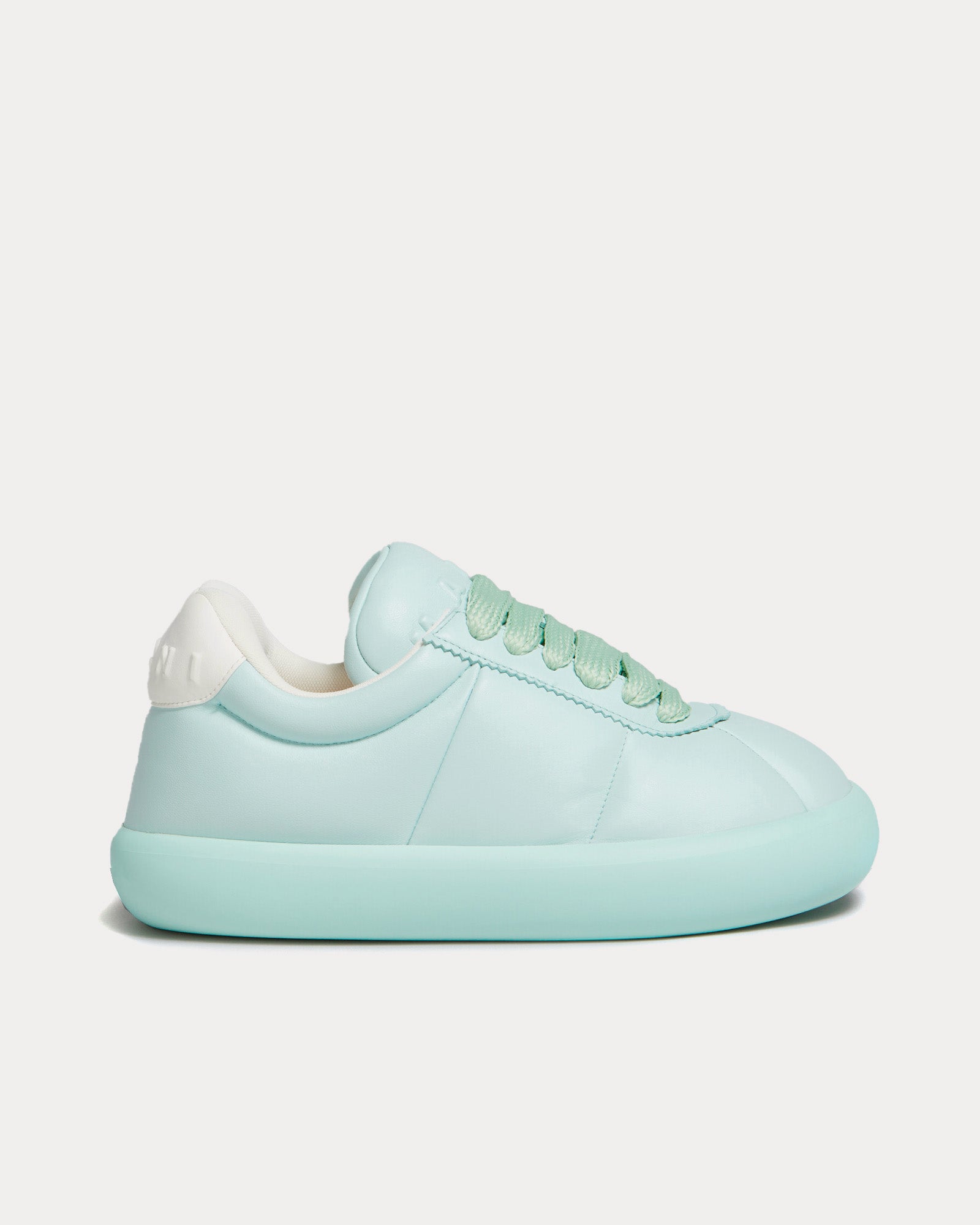 Marni Women's Bigfoot 2.0 Leather Light Blue Low Top Sneakers