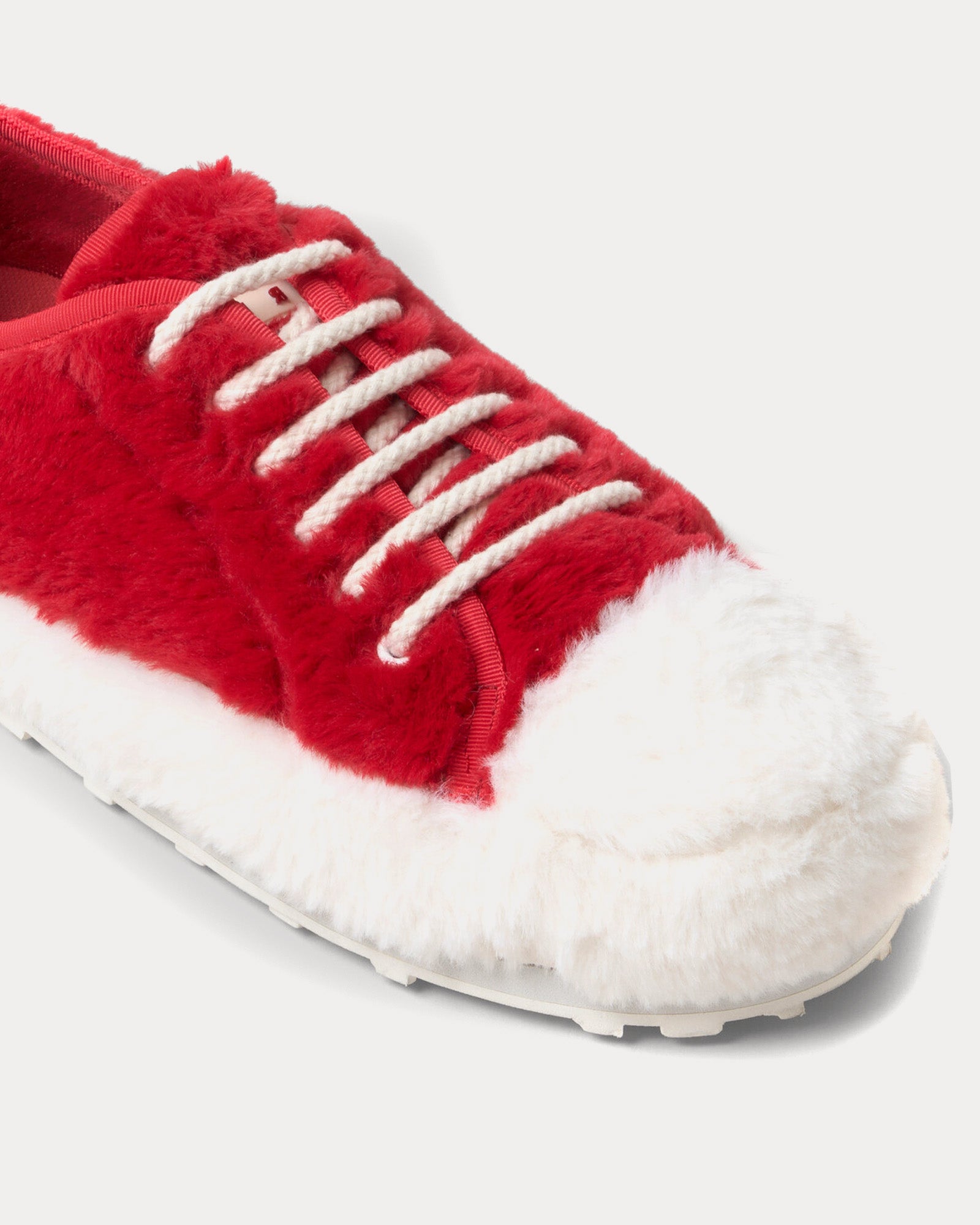 Marni Men's Teddy Tennis Red / White Low Top Sneakers & Trainers