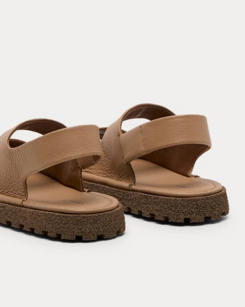 Marsell Sanpomice Leather Hazelnut Sandals - Sneak in Peace