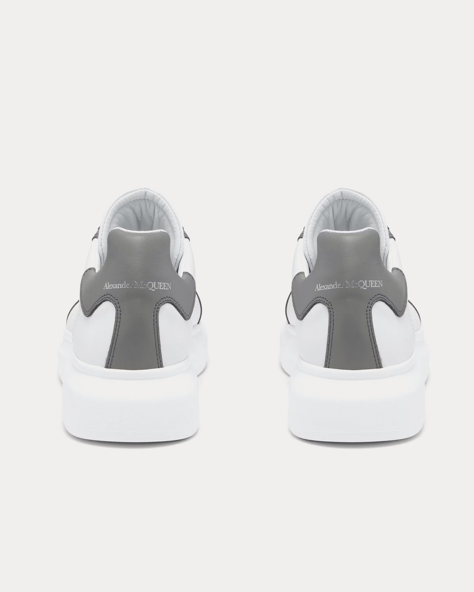 McQueen Men's Oversized Retro Off White / Cool Grey Low Top Sneakers