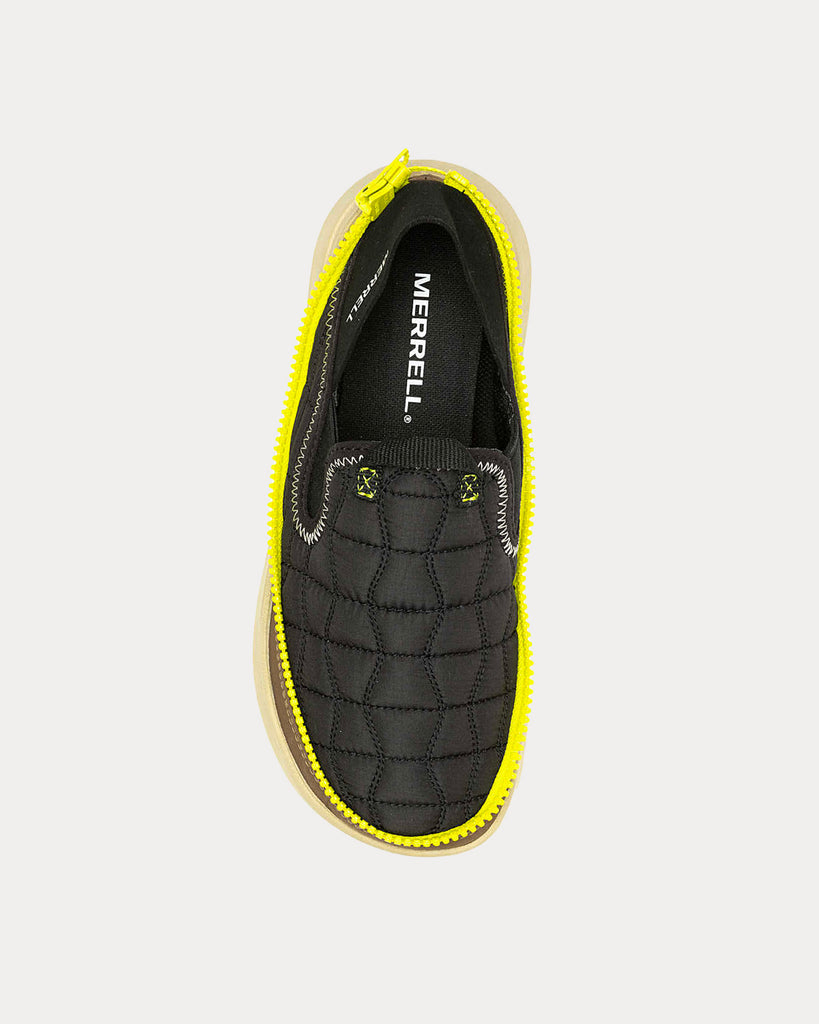 Merrell Hut Moc 2 Packable Black / Hi Viz Slip On Sneakers - Sneak in Peace