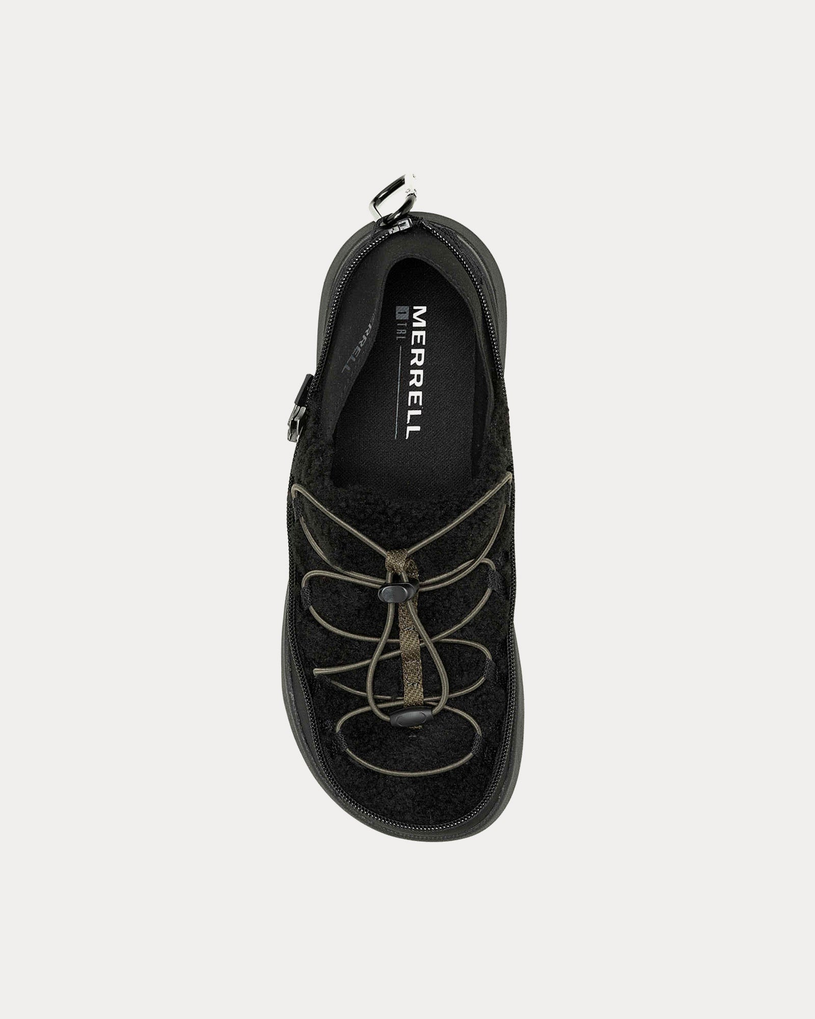 Merrell 1TRL Women's Hut Moc 2 Packable Fleece Black / Black Low Top ...