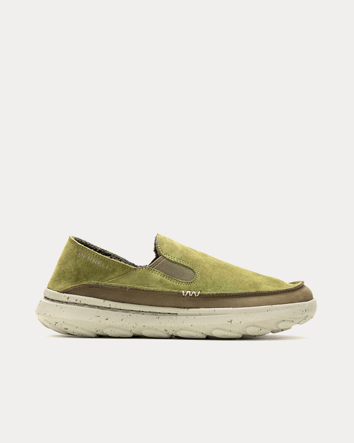 Merrell Hut Moc 2 Suede Avocado Slip Ons - Sneak in Peace